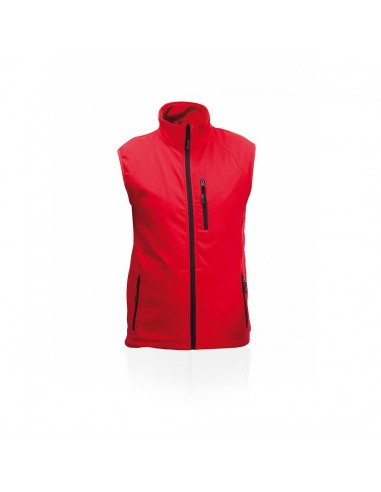 Chaleco impermeable y transpirable en combinación de materiales soft shell y elastano de 300g/m2 ...